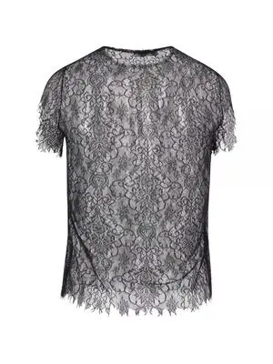 PAULINE DUJANCOURT Lace Short-sleeve Top