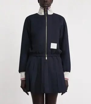 Thom Browne Wool Seersucker Track Jacket