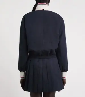 Thom Browne Wool Seersucker Track Jacket