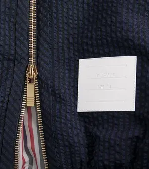 Thom Browne Wool Seersucker Track Jacket