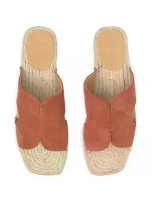 CastaÑer Priya Suede Espadrilles - Orange