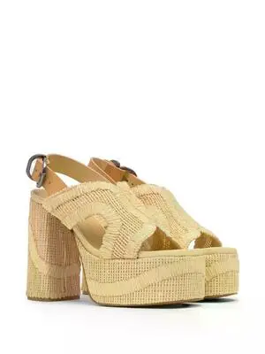 CastaÑer Francina Woven Platform Sandals