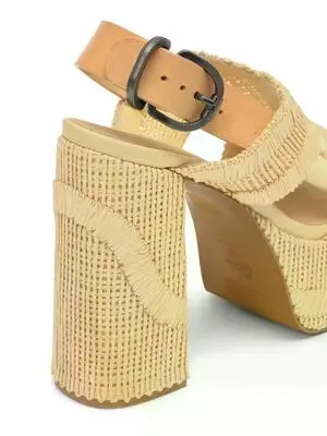 CastaÑer Francina Woven Platform Sandals