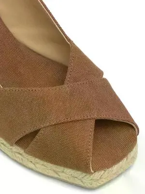 CastaÑer Diana Peep-toe Espadrille Wedges