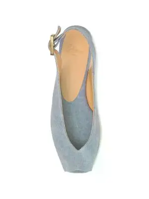 CastaÑer Dosalia Peep-toe Canvas Espadrilles - Blue