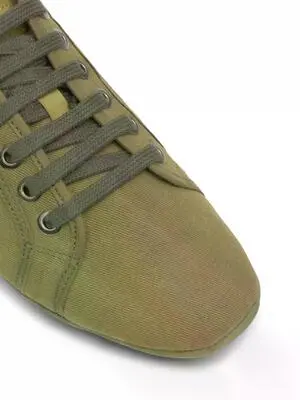 CastaÑer Lexi Jute-heel Lace-up Sneakers - Green