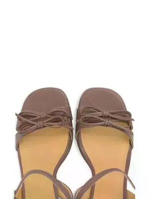 CastaÑer Florina Bow-detail Raffia Platform Sandals - Brown