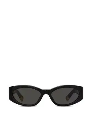 Jacquemus Oval Frame Sunglasses - Black