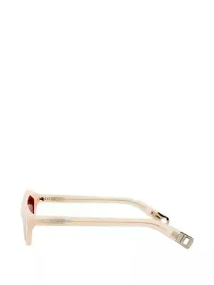 Jacquemus Geometric Frame Sunglasses - Neutrals