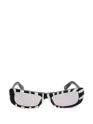 Jacquemus Zebra Print Cat Eye Sunglasses - Black