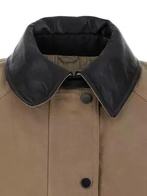 Brunello Cucinelli Leather-trimmed Panel Jacket - Neutrals