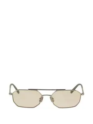 Brunello Cucinelli Geometric Titanium Sunglasses - Silver