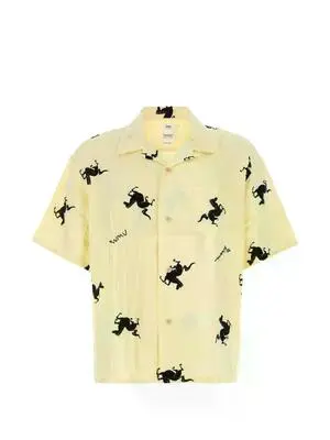 Visvim Horse-print Short-sleeve Shirt - Yellow