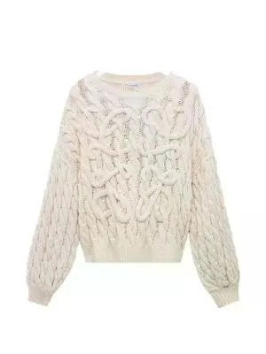 Loewe Anagram Cable Knit Sweater