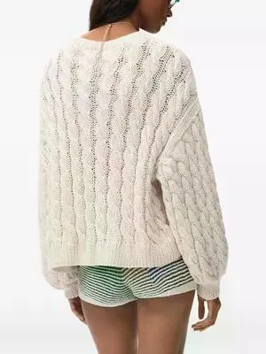 Loewe Anagram Cable Knit Sweater