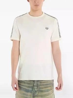 Fred Perry Logo-embroidered T-shirt - Neutrals