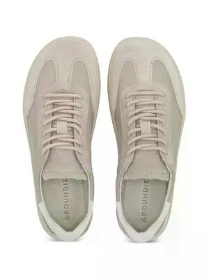 GROUNDS Paneled Suede Sneakers