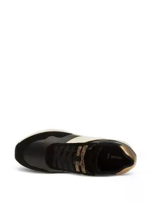 Geox Glitter Detail Lace-up Sneakers