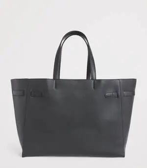 Thom Browne Leather Cabas Tote Bag