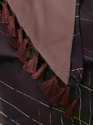 ALYSI Tassel-trim Abstract-print Scarf