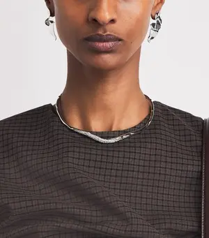 Alexis Bittar Small Sculptural Earrings - Silver