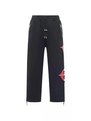 THUG CLUB New Rock Graphic-print Track Pants - Black