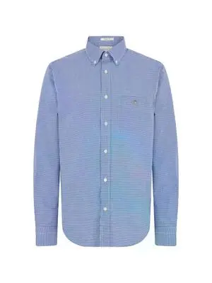 Gant Gingham-check Button-down Shirt - Blue