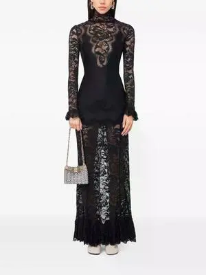 Rabanne Lace Panel Maxi Dress