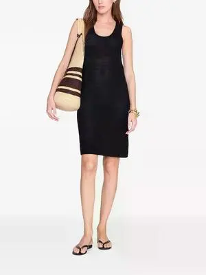 ANINE BING Arie Open-knit Dress - Black