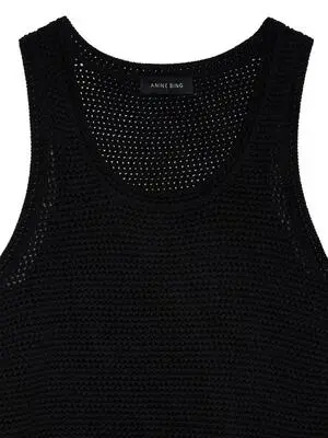ANINE BING Arie Open-knit Dress