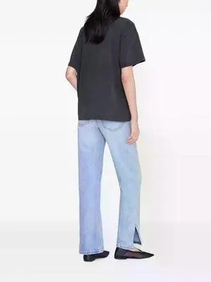 ANINE BING Melrose Stencil-print Cotton T-shirt