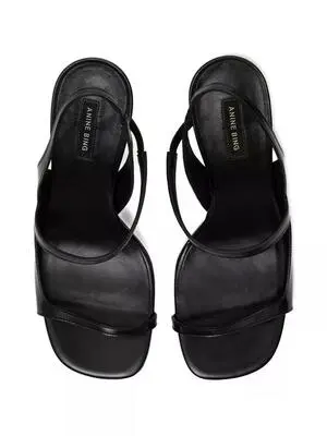 ANINE BING Iva Slingback Sandals - Black