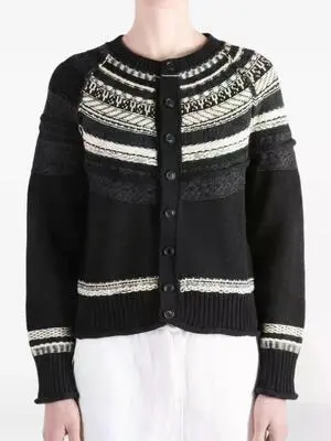Y’s Fair Isle Raglan-sleeve Cardigan