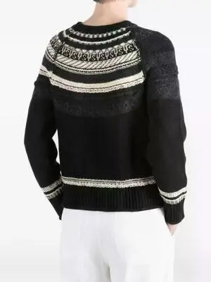 Y’s Fair Isle Raglan-sleeve Cardigan