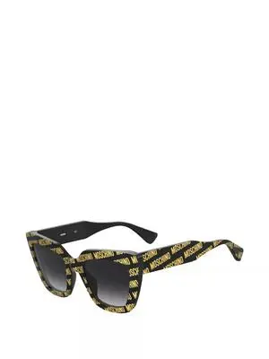 Moschino Print Cat-eye Sunglasses - Black