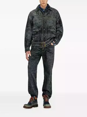 DIESEL® D-valero-s Belted Denim Jacket