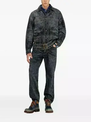 DIESEL® D-valero-s Belted Denim Jacket
