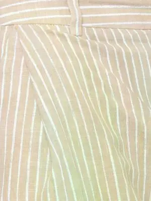 120% Lino Vertical Stripe Linen Trousers