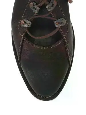 Guidi Lace-up Leather Ankle Boots