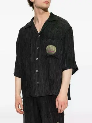 MISBHV Smile Crinkled-finish Shirt