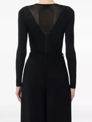 Elisabetta Franchi Open-knit Long-sleeve Top