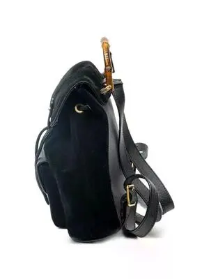 Gucci Mini Bamboo Suede Backpack