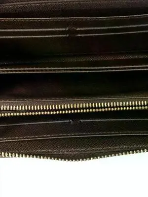 LOUIS VUITTON 2009 Zippy Patterned Wallet - Brown