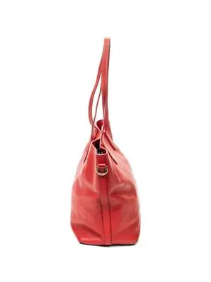 Prada Logo Plaque Tote Bag