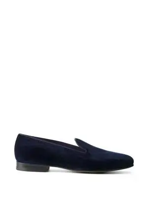 Ralph Lauren Purple Label Alonzo Velvet Loafers - Blue