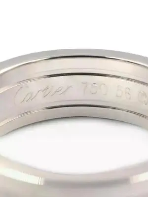 Cartier 18k White Gold C2 Ring - Silver