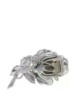 Vintage Rose Crystal-embellished Brooch