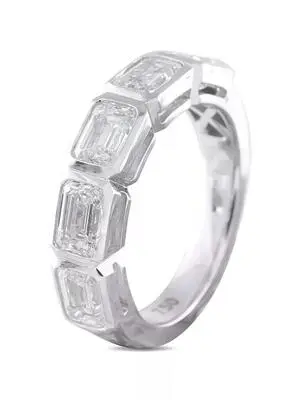 LB EXCLUSIVE Emerald-cut Diamond Ring In White Gold
