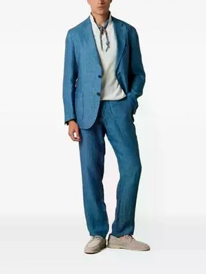 Brooks Brothers Herringbone-weave Single-breasted Blazer