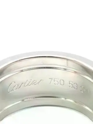 Cartier 18k White Gold Diamond Pavé C2 Ring